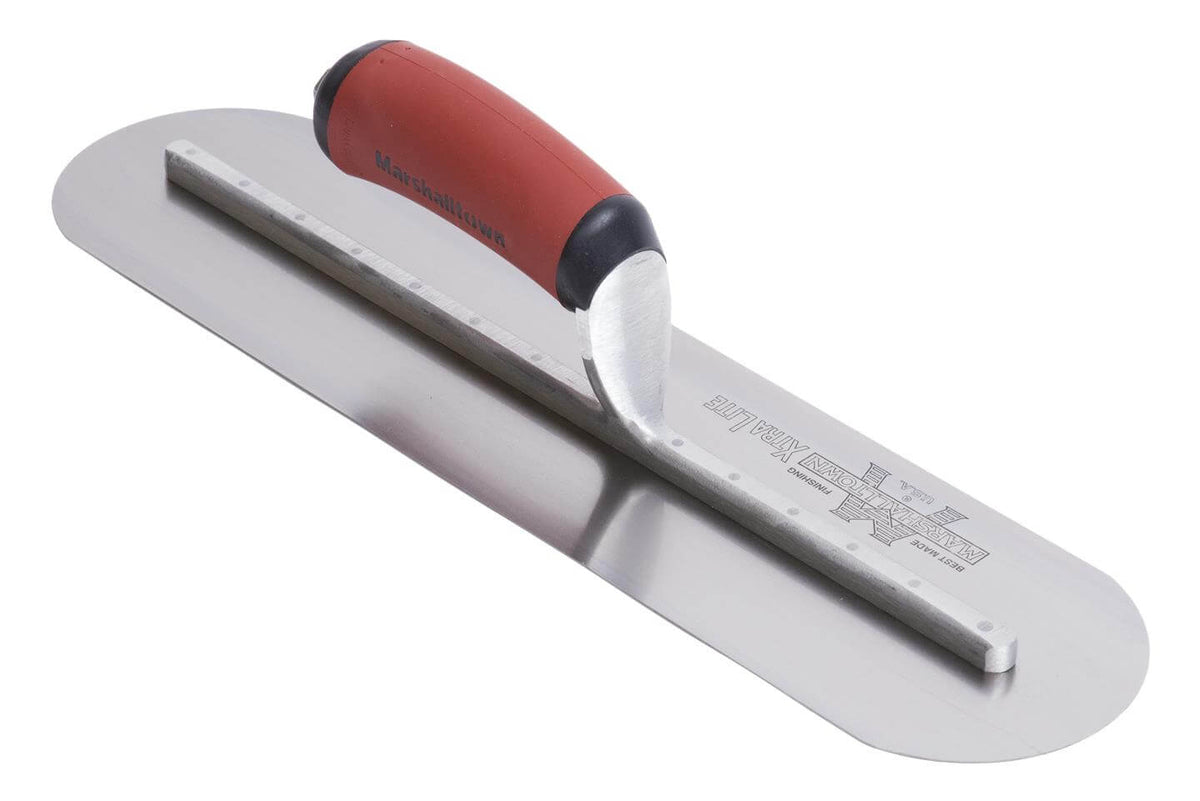 14" x 4" Fully Rounded Marshalltown Trowel with DuraSoft Handle - MXS6 ...